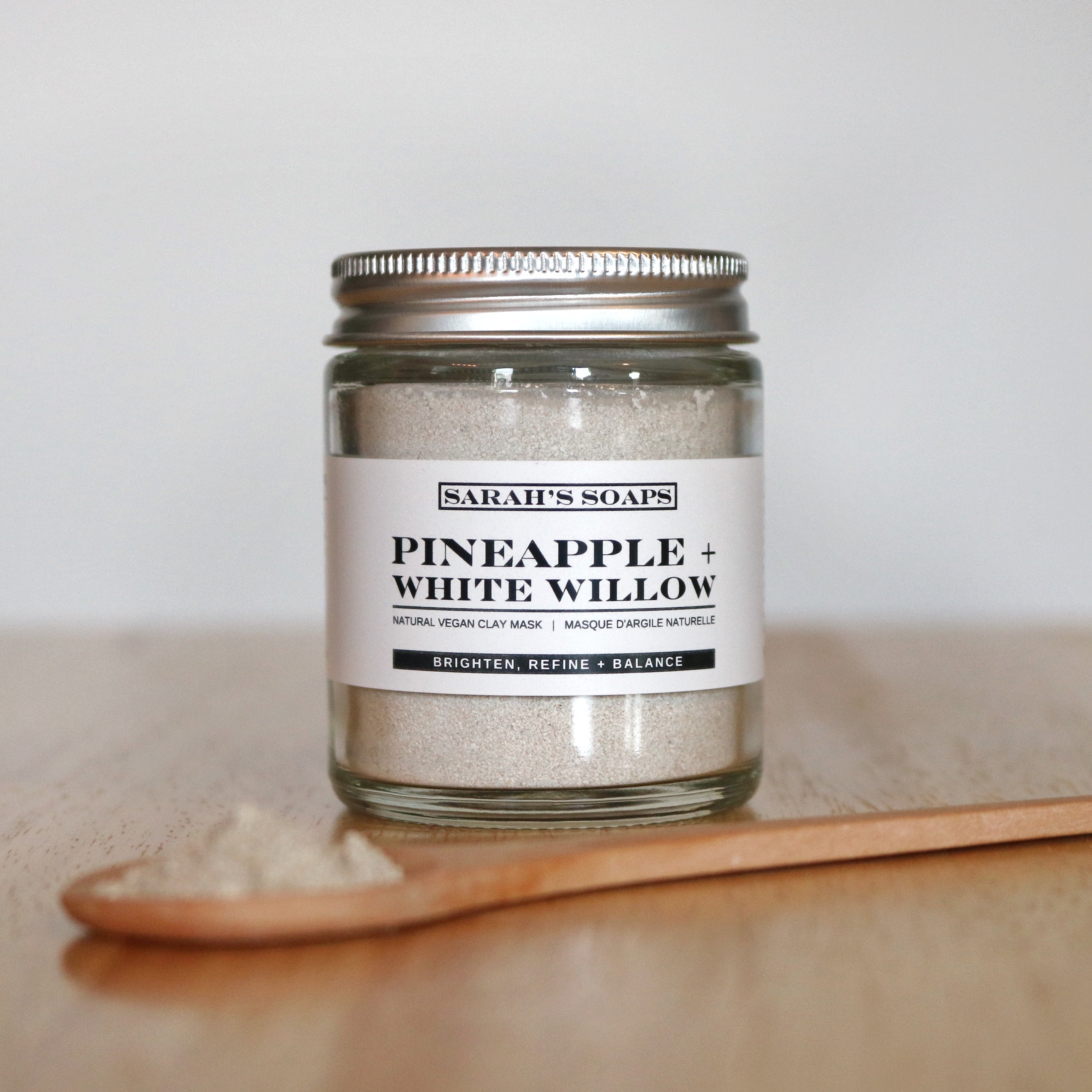 PINEAPPLE + WHITE WILLOW mask – SARAH'S SOAPS